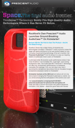 Rockford’s Own Prescient™ Audio Launches Ground-Breaking AudioCase™ On Kickstarter!