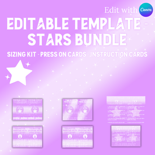 Stars Bundle - Editable Template | Badd press