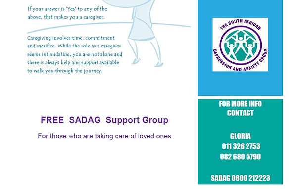 SADAG SUPPORT GROUP | premierhealthcentre