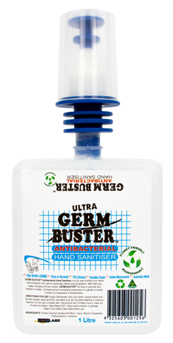 ULTRA GERM BUSTER ANTIBACTERIAL HAND SANITIZER | 1L CARTRIDGE | JRD ...
