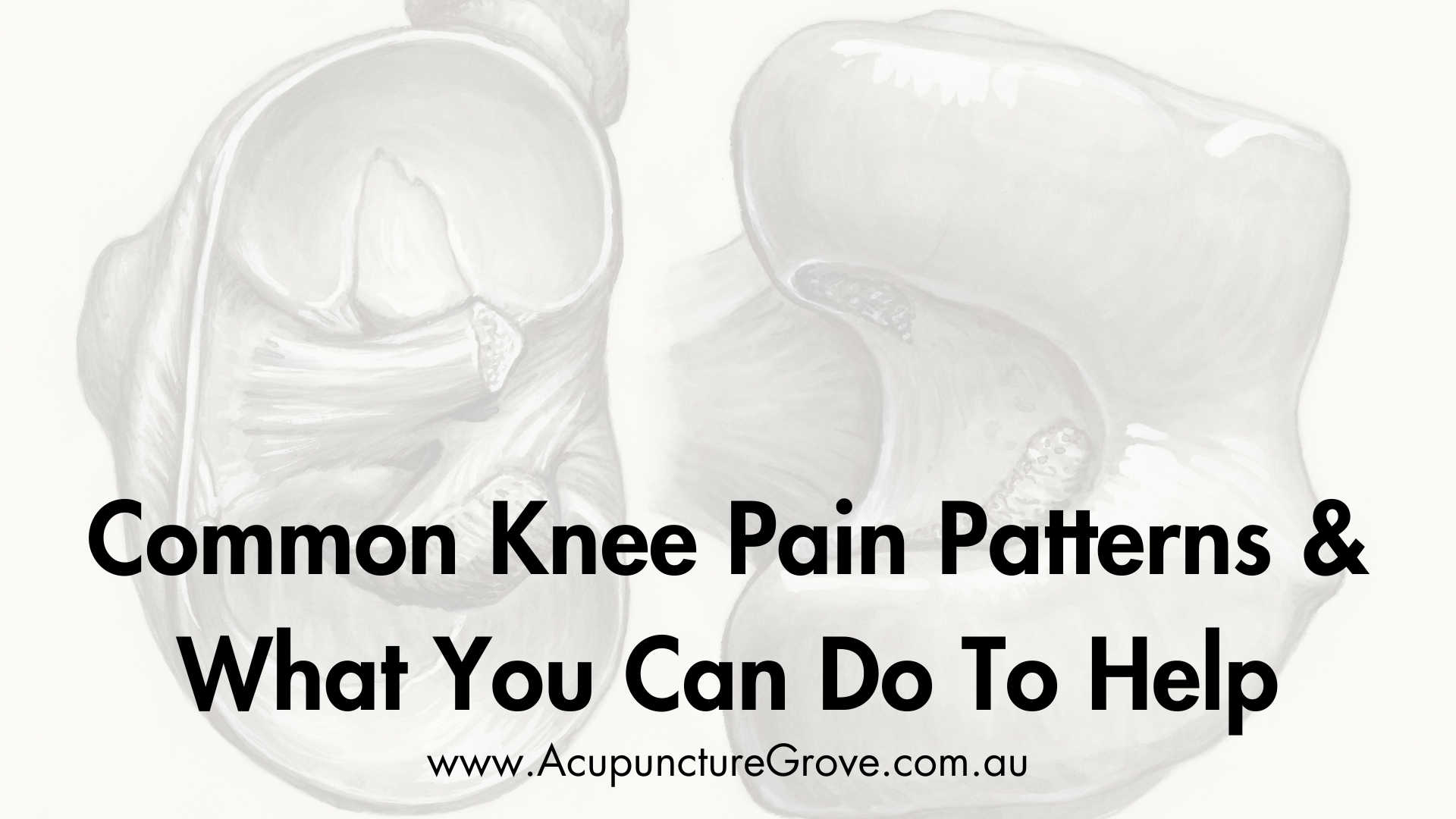 3 Common Muscular Knee Pain Patterns | Acupuncture Grove