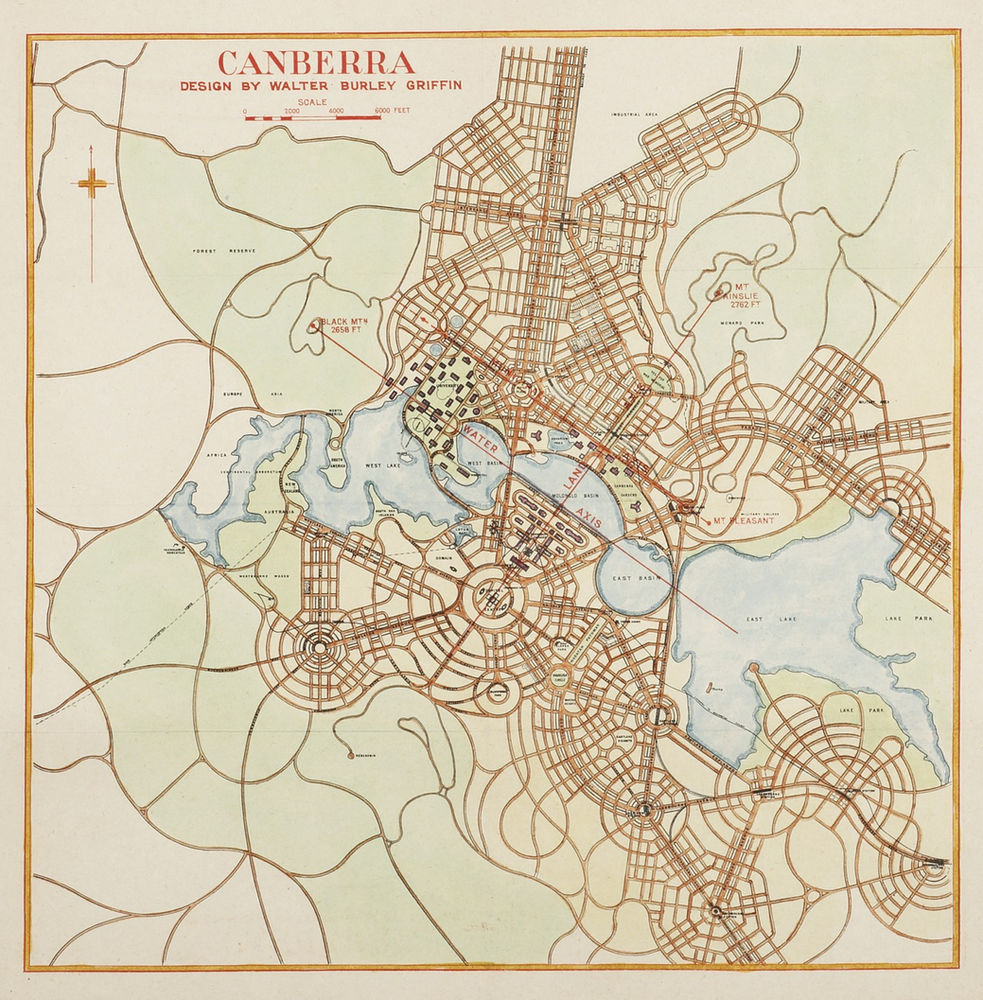 Walter Burley Griffin’s Canberra and his Tramway. The Ideal City of the ...