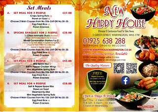 Menu | New Happy House