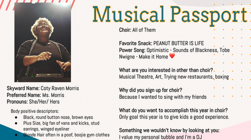 Musical Passport PowerPoint | Coty Raven Morris