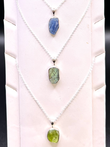Sterling Silver Raw Stone Necklace | NOLA Rock Co.