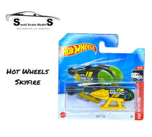 Hot Wheels Diecast Model Car - Rescue - Skyfire | Small Scale Models