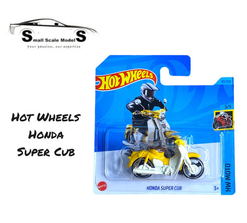 Hot Wheels Diecast Model - Moto - Honda Super Cub | Small Scale Models