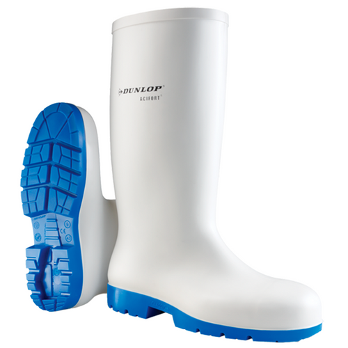Botas Marca Dunlop Acifort S4 Branco/Azul(Classic+safety) | Qualidefender