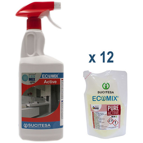 ECOMIX PURE ACTIVE FOAMER - Detergente Casa Banho (12 Unidades ...