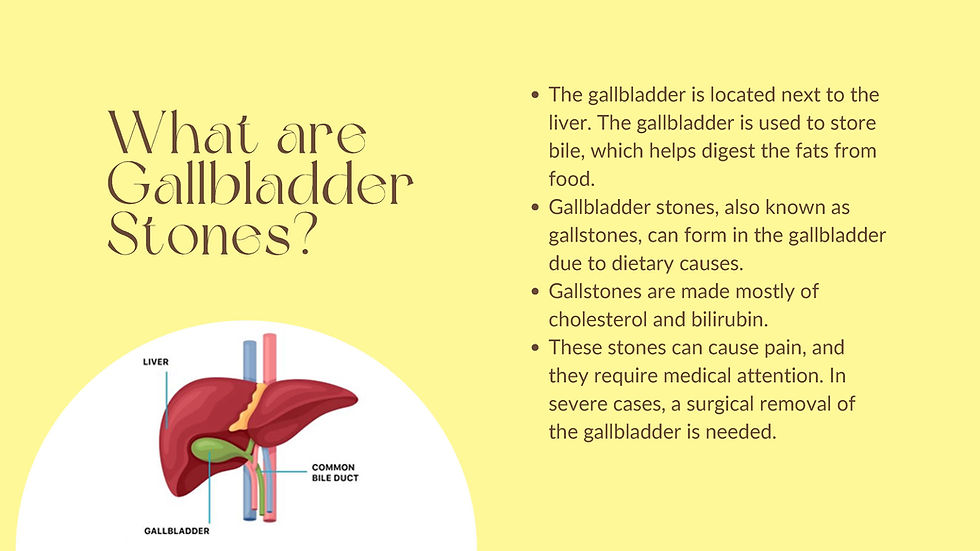 How Diet Can Decrease the Occurrence of Gallbladder Stones by Dietetic ...