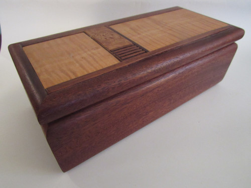 Derek Secor Davis Inlaid Exotic Wooden Box | The Green Barn
