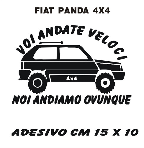 FIAT PANDA 4x4 ADESIVO STICKER | RICAMBIFIATPANDA4X4