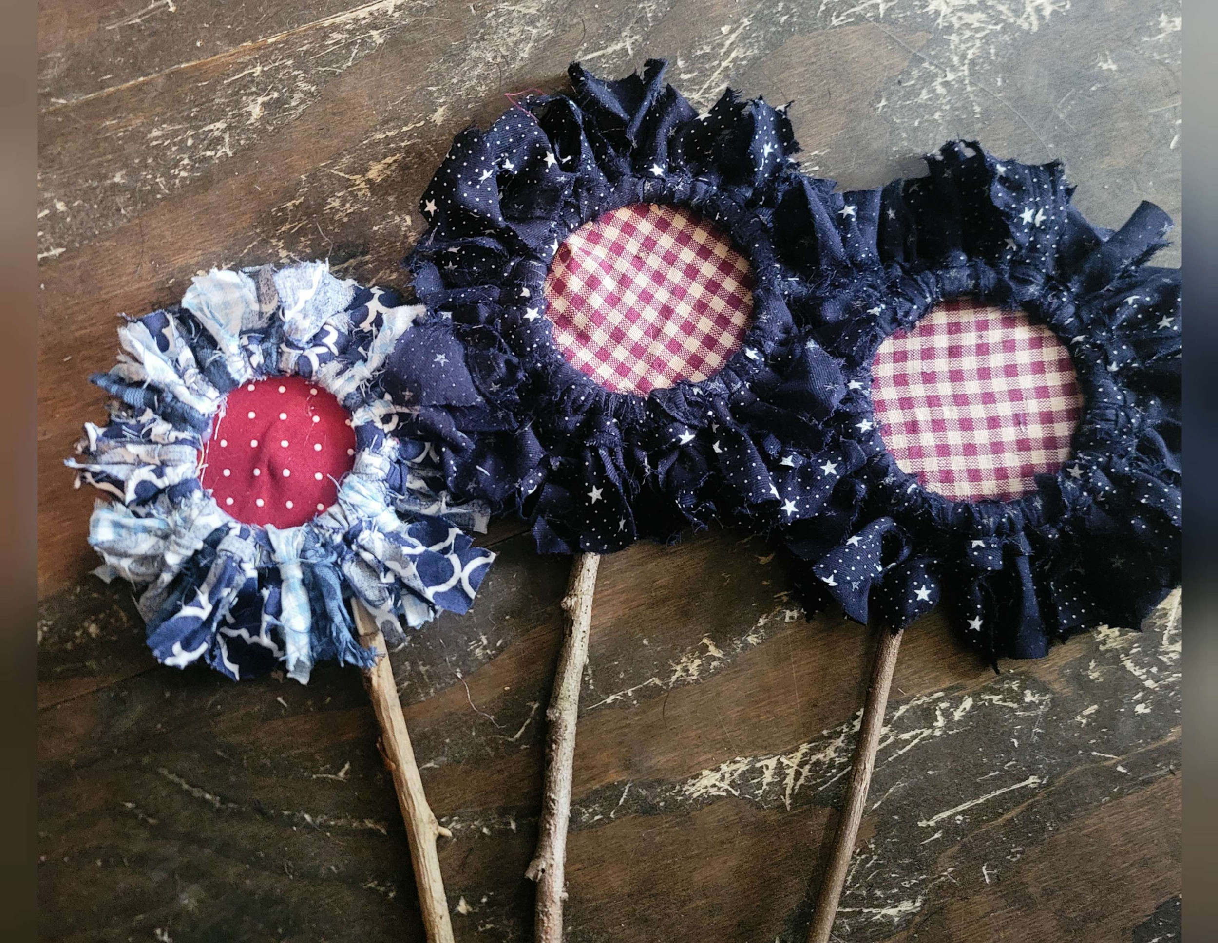 DIY rag ring flowers anyone can do.