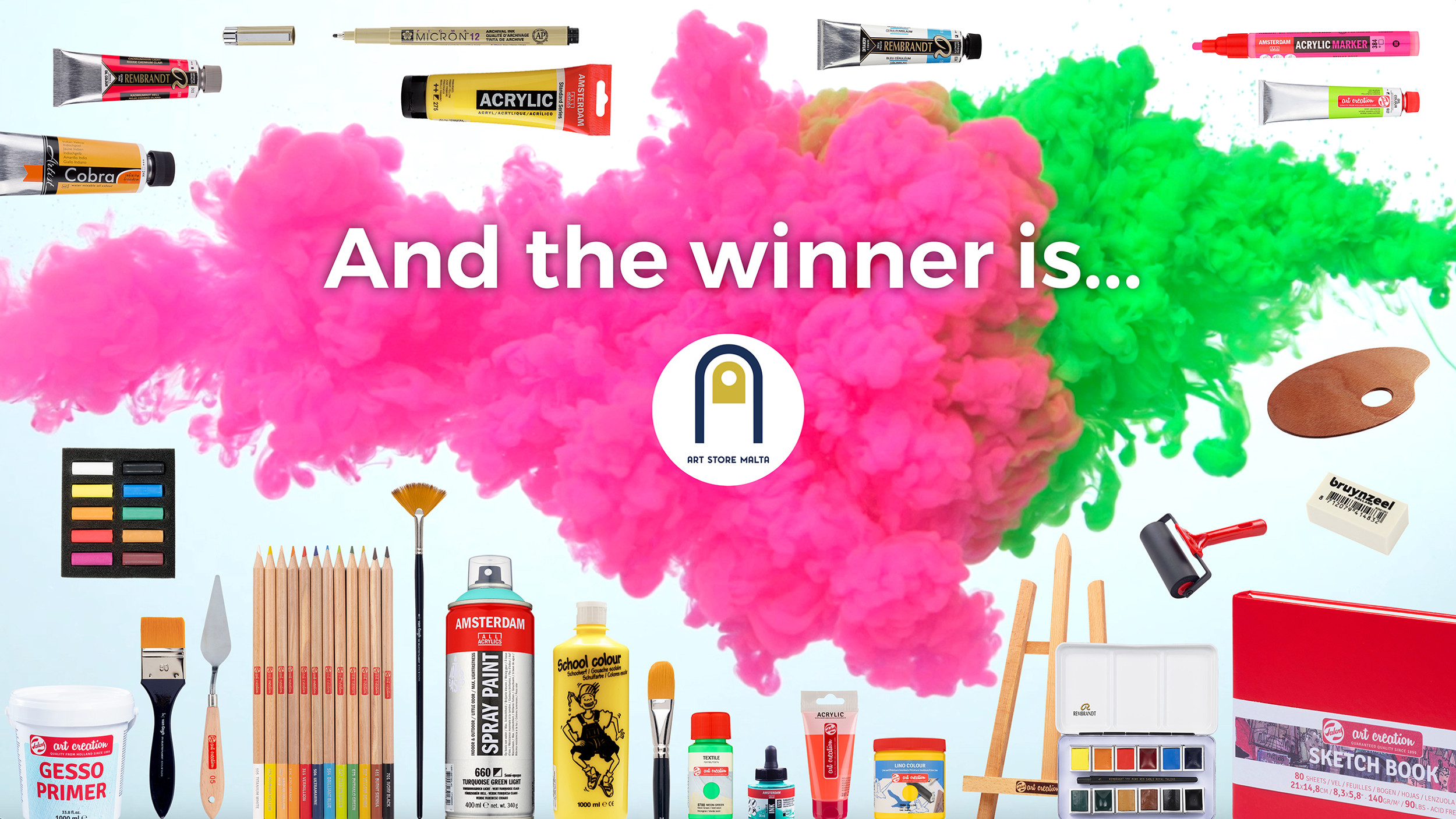 Did you win €100 of art materials?