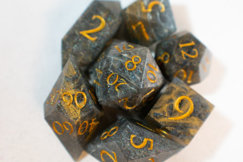 "Dwarven Ruins" Full Dice Set | Dragon Knight Dice