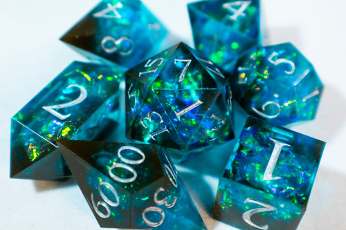 "Crystal Cave" Full Dice Set | Dragon Knight Dice