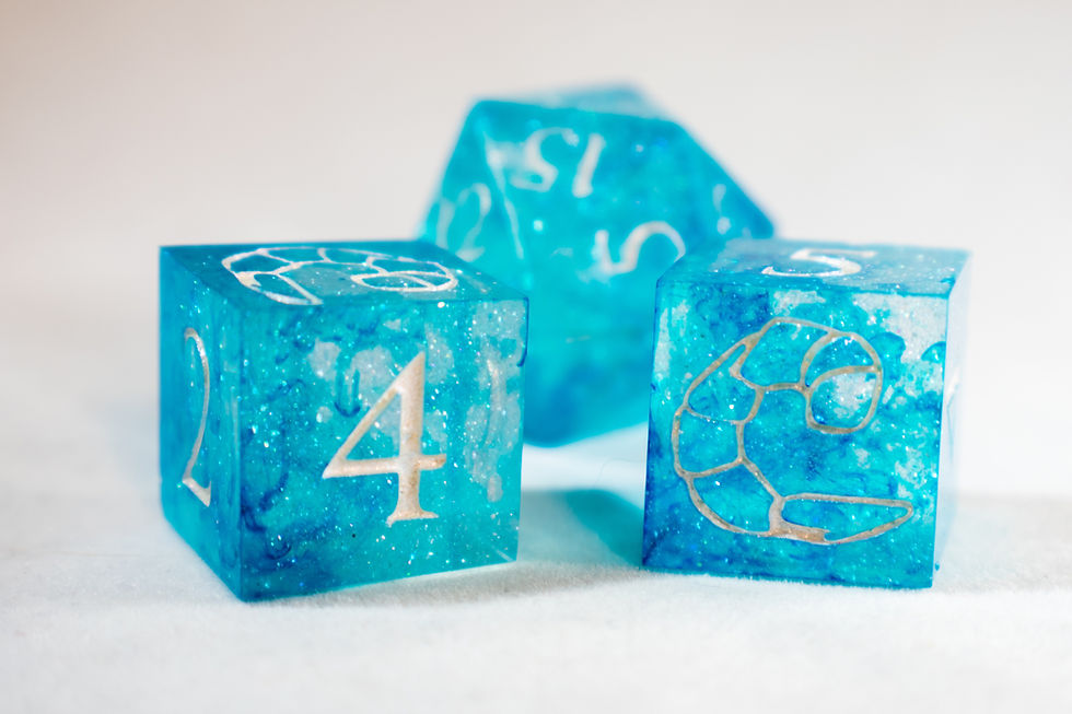 Shrimp and Crits 2d6 Set: "Always Ignis" | Dragon Knight Dice