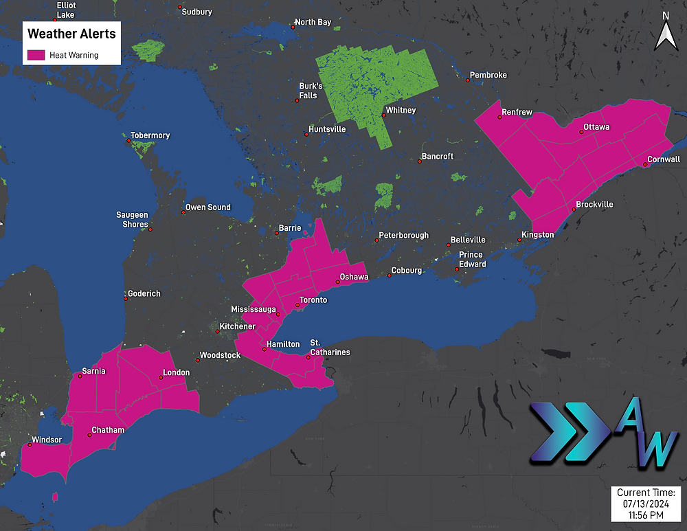 Heat Warnings Expand Across Southern Ontario