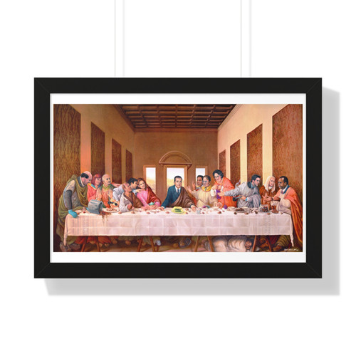 "The Last Dinner Party" - Framed Print | Downcycled