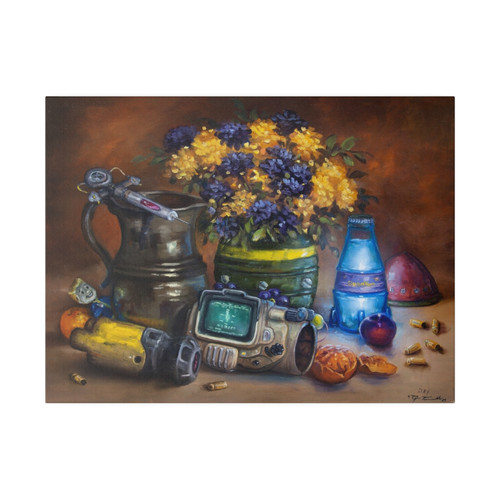 "Rad Stuff" - Matte Canvas, Stretched, Wood Mounted | Downcycled