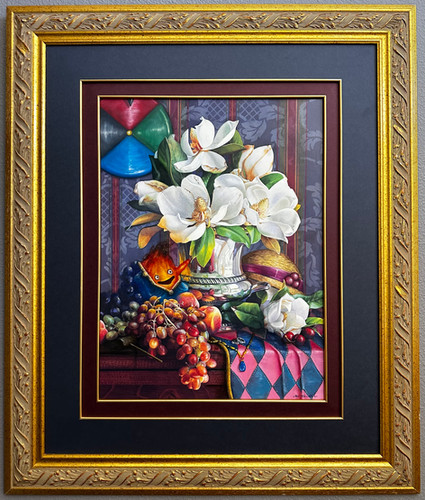 "Howl's This Painting" Original Painting (In Frame) | Downcycled