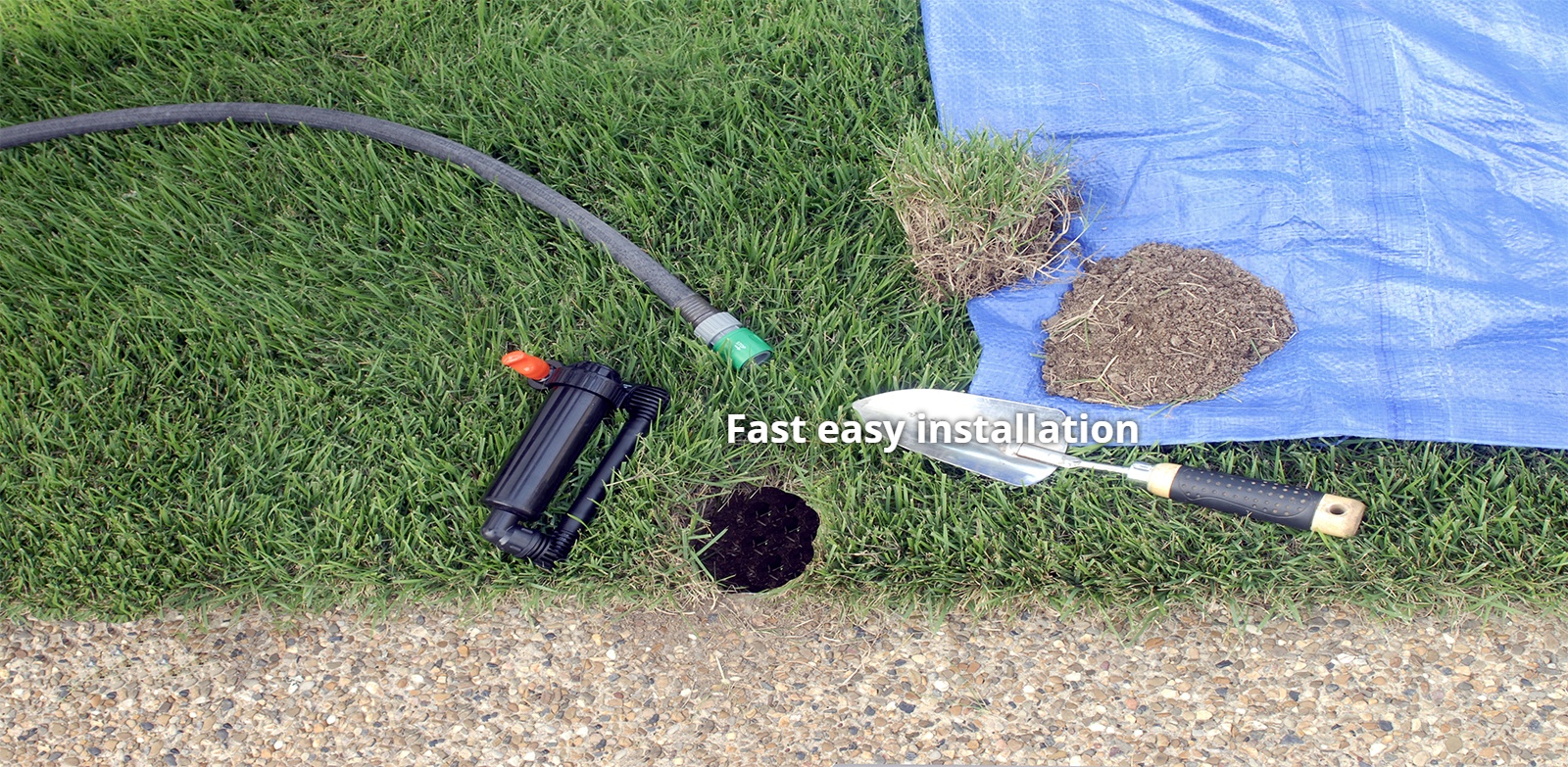 Buried in-ground lawn sprinklers | Quick-Snap Sprinklers