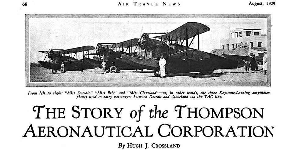 The Early Days of Commercial Aviation in Cleveland II: Thompson ...