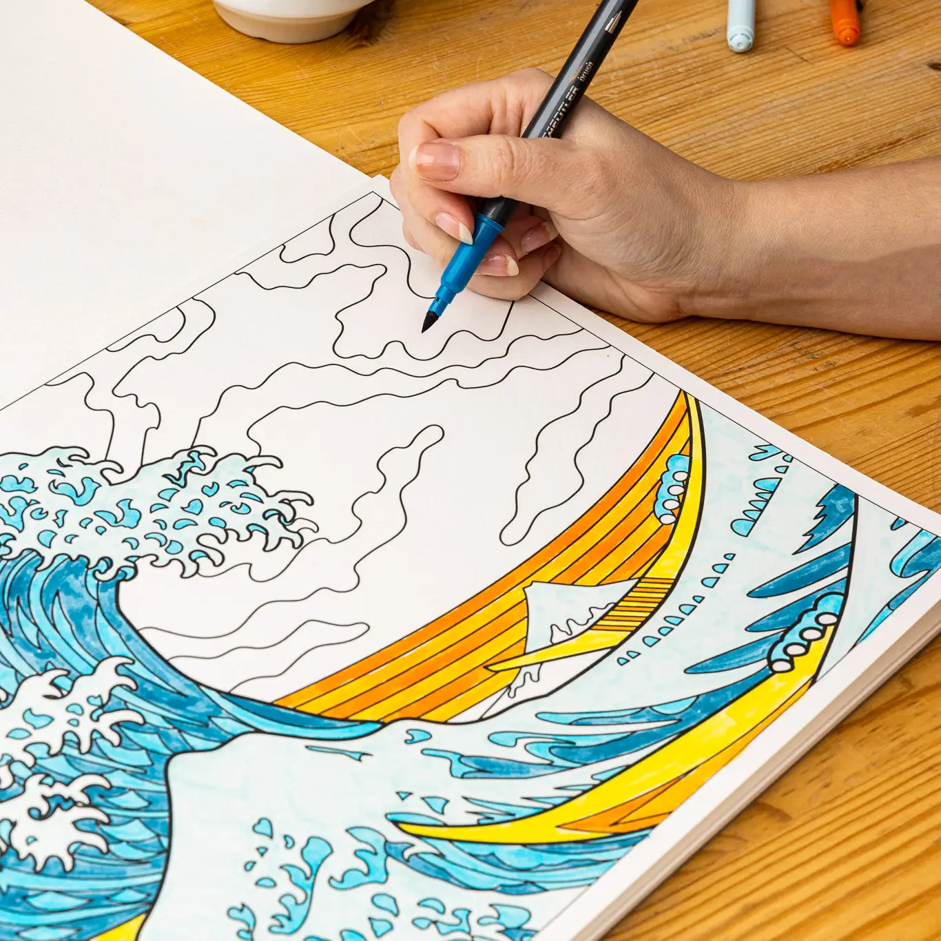 Hokusai Coloring Book | missmegansmakeroom
