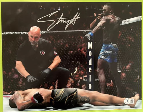 Israel “Stylebender” Adesanya Signed 11x14 Photo with Beckett COA. Free Shipping | CBC Signings