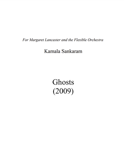 Ghosts (2009) | Kamala Sankaram