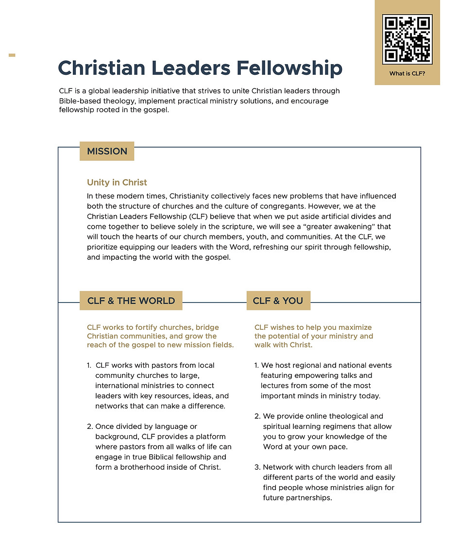 Christian | CLF USA Christian Leaders Fellowship | United States