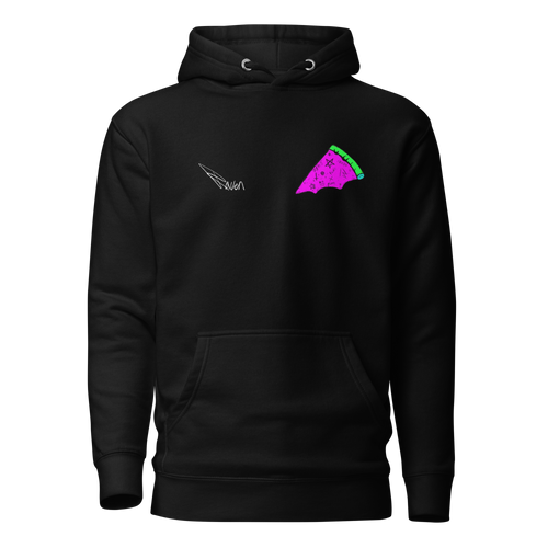 Ricky Raven Kapuzenpullover Front + Back | Damnconnext