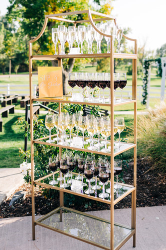 Gold Champagne Shelf | Dainty Details