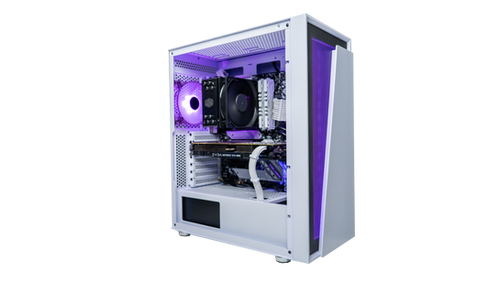 Mid Range White/Purple Gaming PC (Core i3 10105F + GTX 1080) | Zach's ...