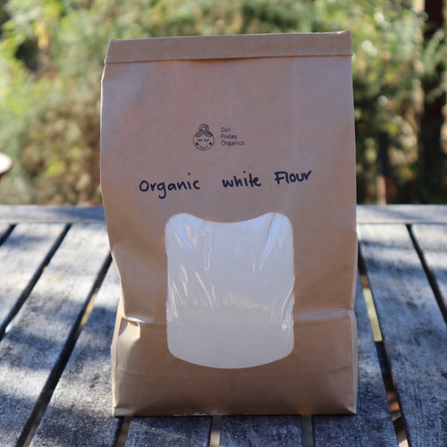 Organic Stoneground White Bakers Flour 1kg | Girl Friday Organics