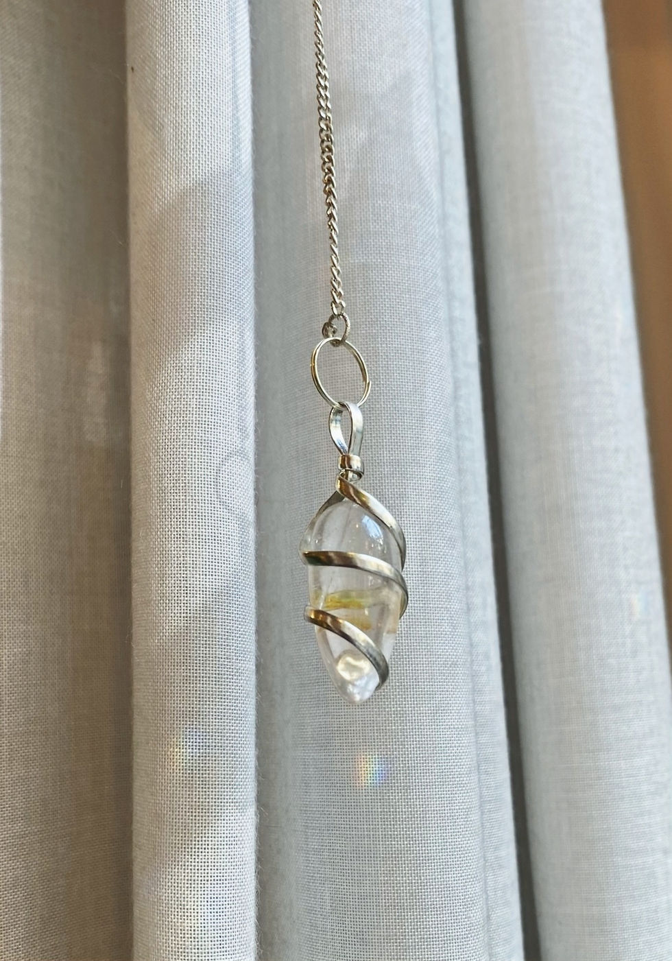 Spiral Pendulum I Clear Quartz | House Healing Berlin