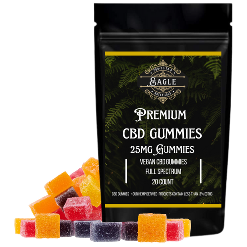 Eagle Botanicals 25mg CBD Gummies: Full Spectrum Power!