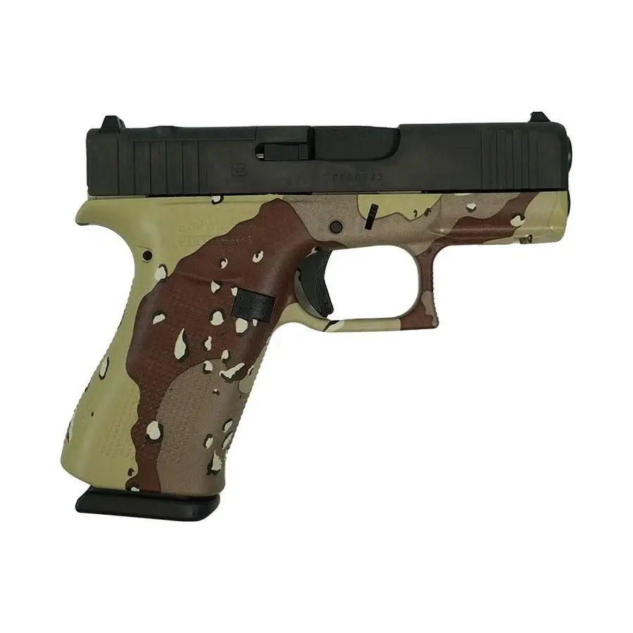 Glock 43X MOS Hydro dipped Chocolate Chip Camo | DBG Firearms