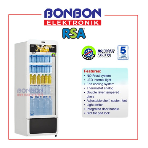 RSA Showcase 1 Pintu 240L RUBY 240 / RUBY240 / RUBY-240 No Frost System ...