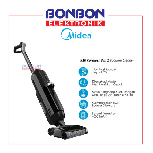 Midea Vacuum Cleaner Cordless Wet Dry MWD-X10 / MWD X10 Stick Vacuum ...