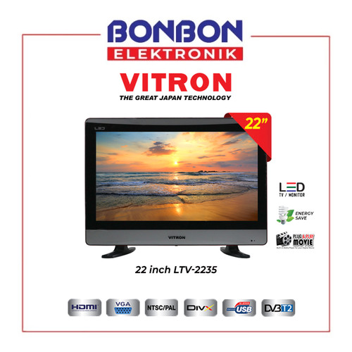 Vitron LED TV 22 inch LTV 2235 / LED Murah LTV2235 Digital TV | Bonbon ...