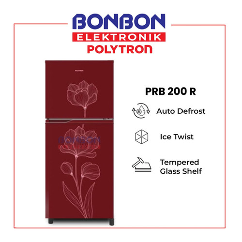 POLYTRON Kulkas 2 Pintu 200L PRB 200R / PRB 200 / PRB 200 R - Automatic ...