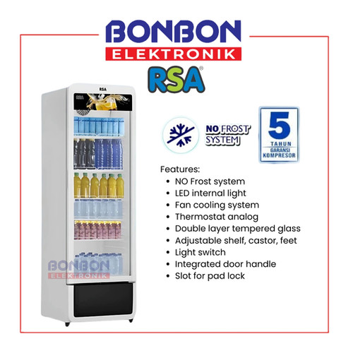 RSA Showcase 1 Pintu 280L RUBY 280 / 280 L RUBY280 / 280 Liter | Bonbon ...
