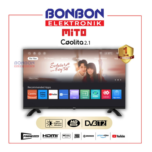 MITO Smart LED TV 32 Inch 3266 - HD Ready DVB T2 Dolby Audio YouTube ...