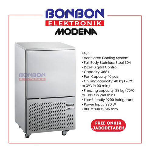 Modena Blast Chiller & Freezer 368 Liter BZ 1100 DASS / BZ 1100 Full ...