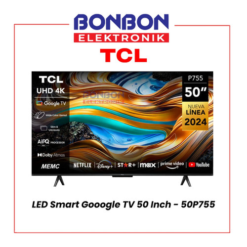 TCL LED Smart Google TV 50 Inch 50P755 - 4K UHD 50 P755 | Bonbon Elektronik