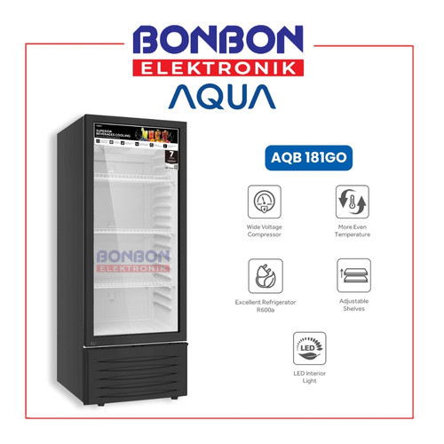 AQUA Showcase Display Cooler 165L AQB-181GO / AQB 181GO / 181GO 165 ...