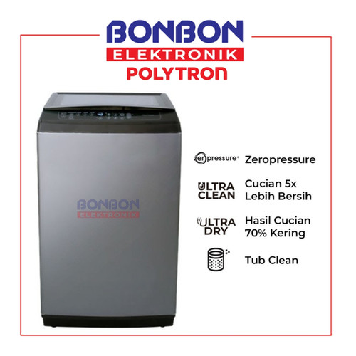 POLYTRON Mesin Cuci 1 Tabung 7 Kg PAW 7029TS / PAW 7029 TS / PAW-7029 ...