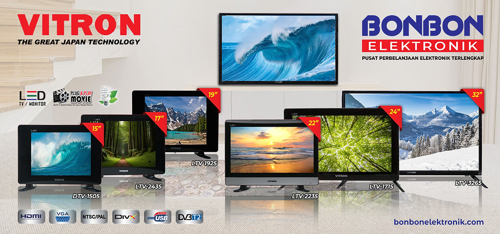 LED TV Vitron Kualitas Premium dengan Harga Terjangkau!