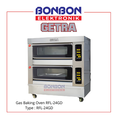 GETRA Gas Baking Oven RFL-24GD / RFL 24GD - 2 Deck - 4 Loyang - Mesin ...